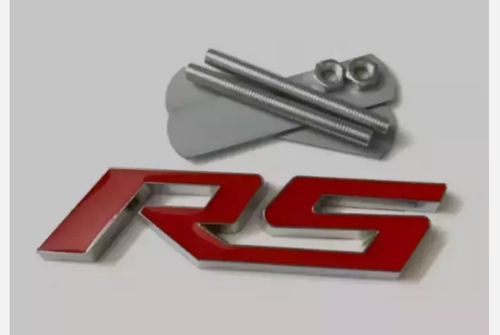 Red with Chrome edge RS Emblem For Chevy Camaro GM 1pcs Front | eBay