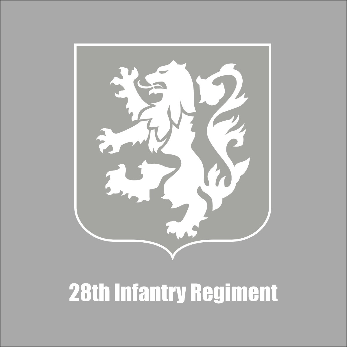 US Army 28th Infantry Regiment Military 1 Color Window Wall Vinyl Decal ...