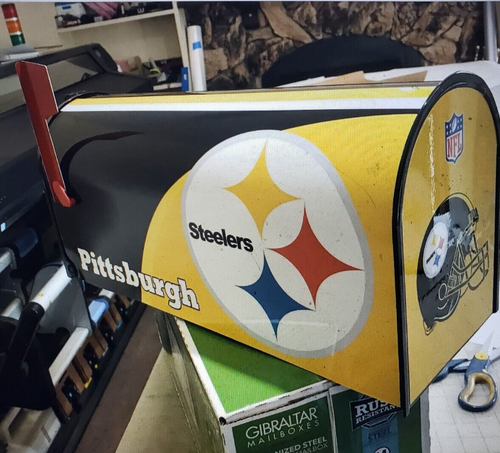JUMBO Pittsburgh Steelers Mailbox ~TICKETS~HELMETS~HATS~NO PAINT ...