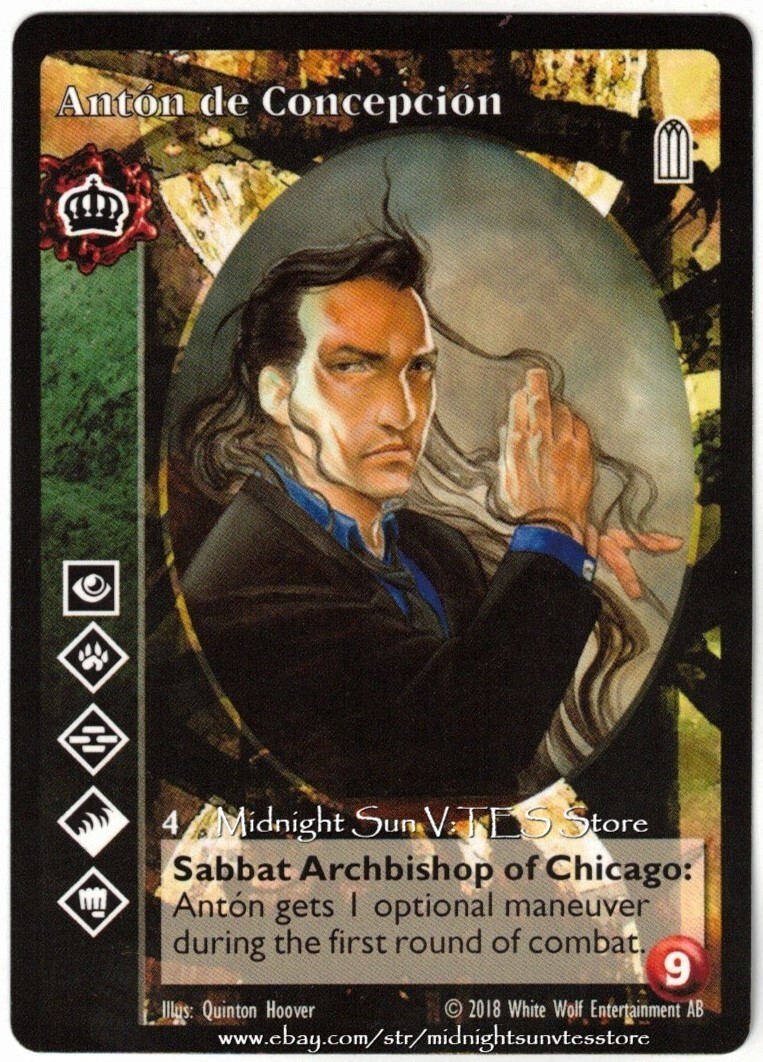 Anton de Concepcion Lasombra 2018 BCP V:TES VTES Vampire CCG | eBay