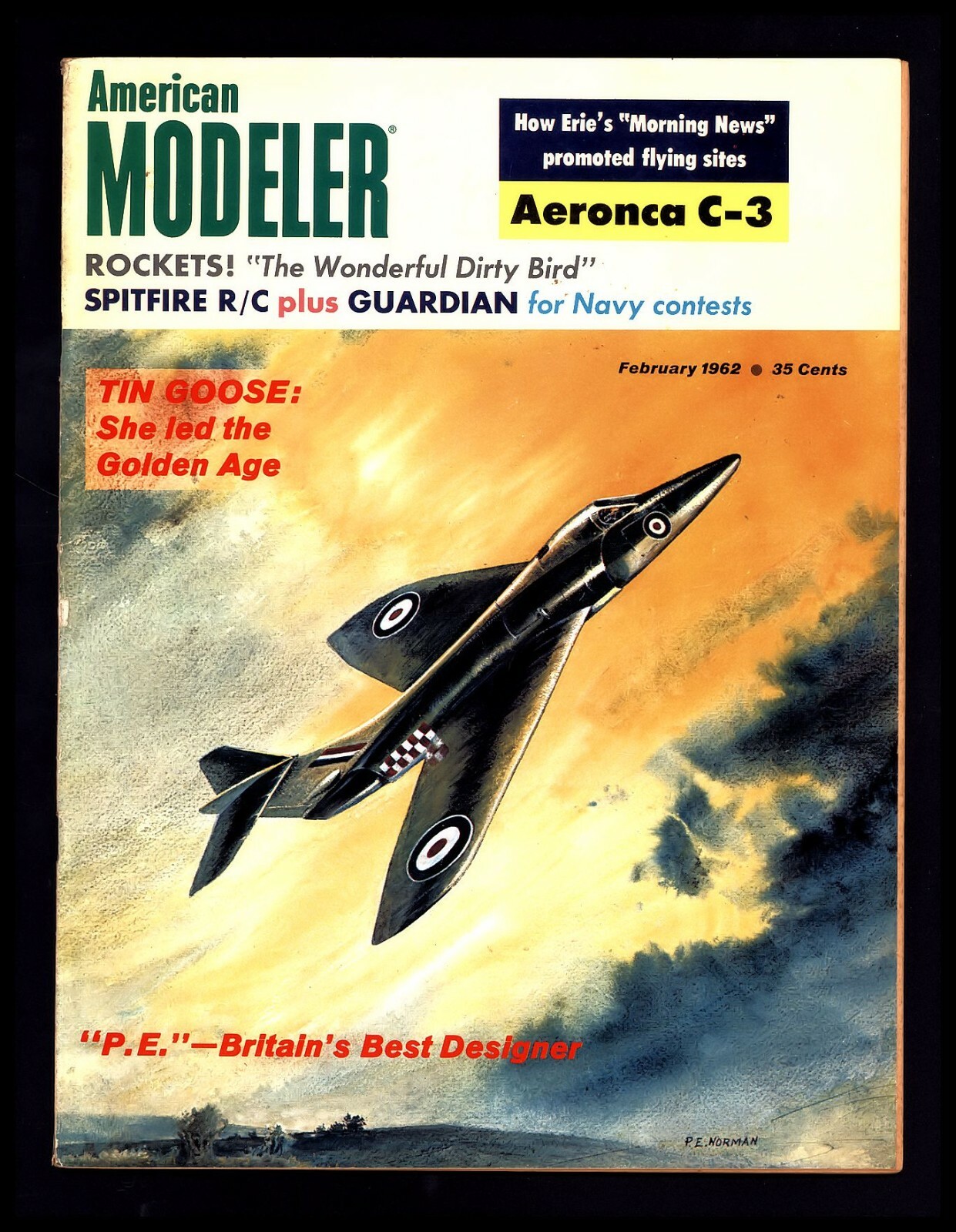 1962/Feb "American Modeler Magazine" British Rapier Airplane Cover | eBay