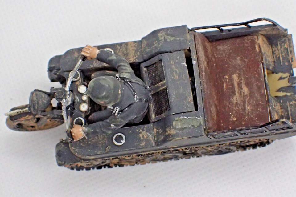 Built Painted Tamiya 1/35 German sdkfz 222, panther Wagen & infantry ...