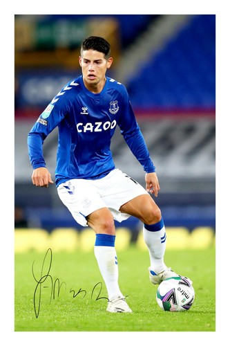 James Rodriguez Signed A4 Photo Print Autograph Everton Football | eBay