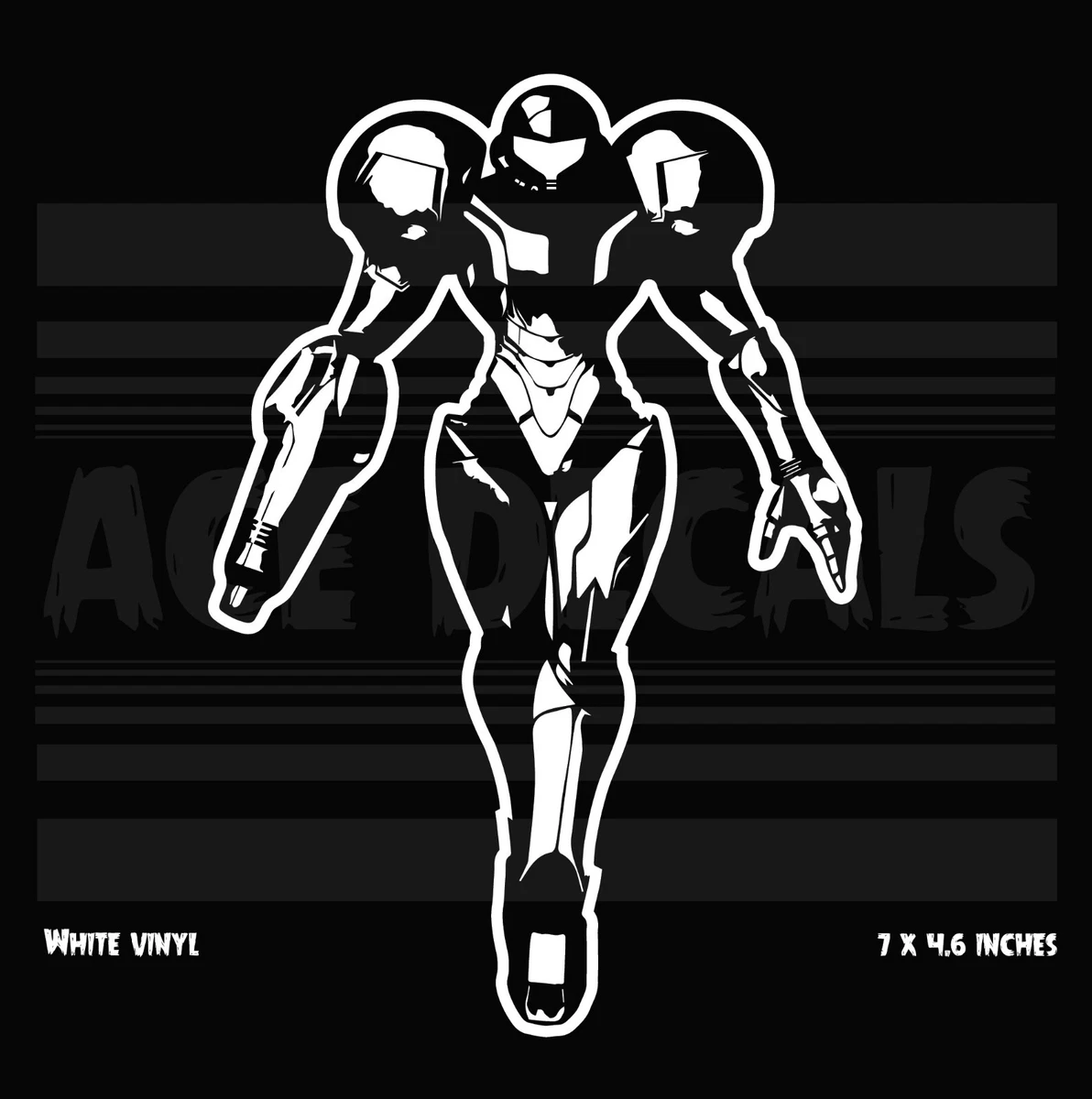 Metroid Prime Logo Black And White