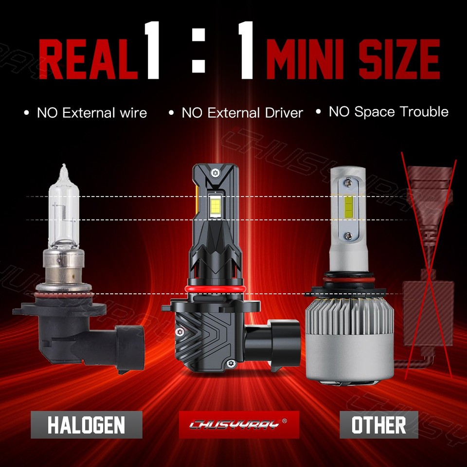 For Toyota Corolla 2001-04 6000k LED Headlight Fog Light Bulbs Combo ...