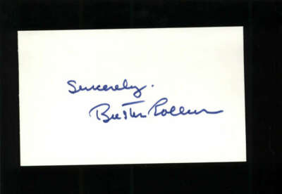 William Buster Collier Jr. D.1987 Actor Little Caesar Signed 3" x 5 ...