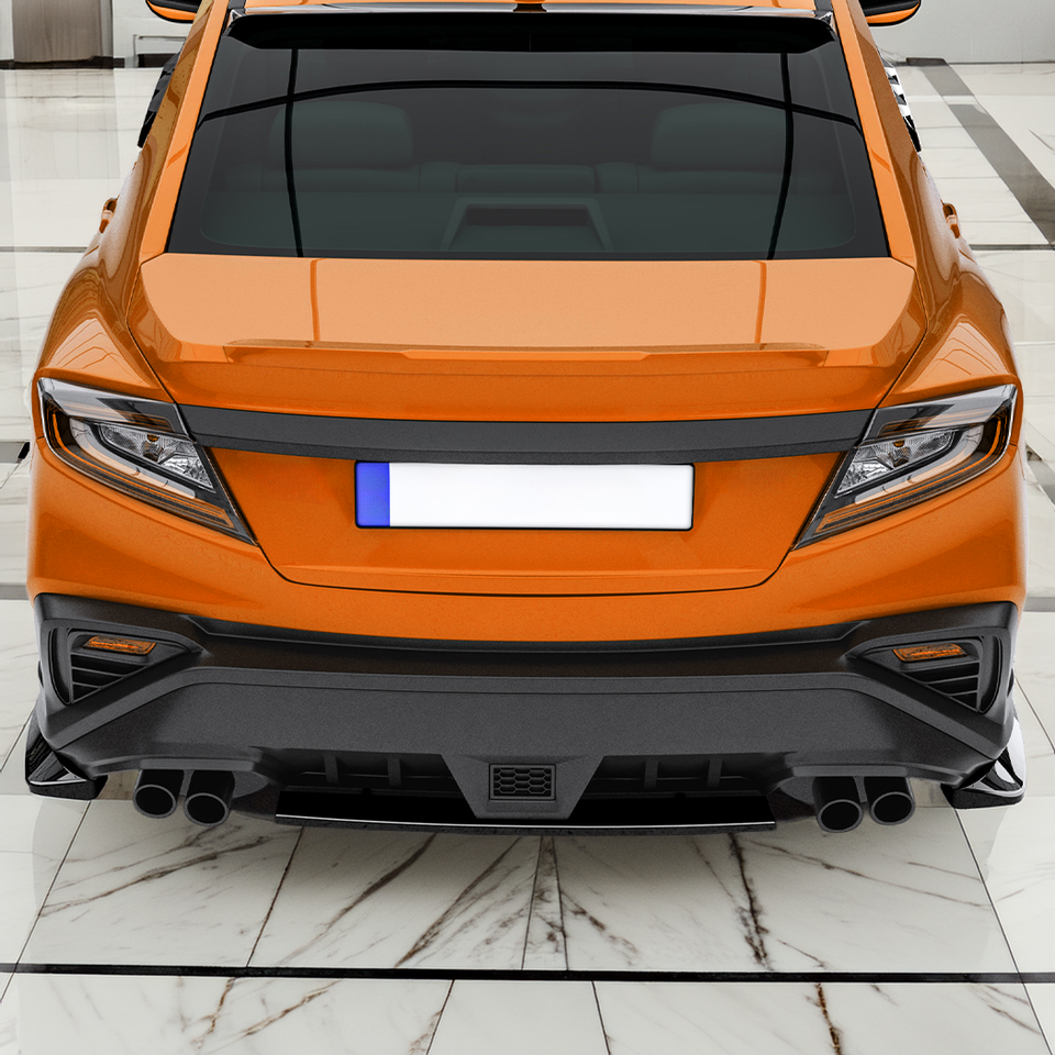 For 22-26 Subaru WRX Gloss Black STI Style Rear Bumper Lip Side ...