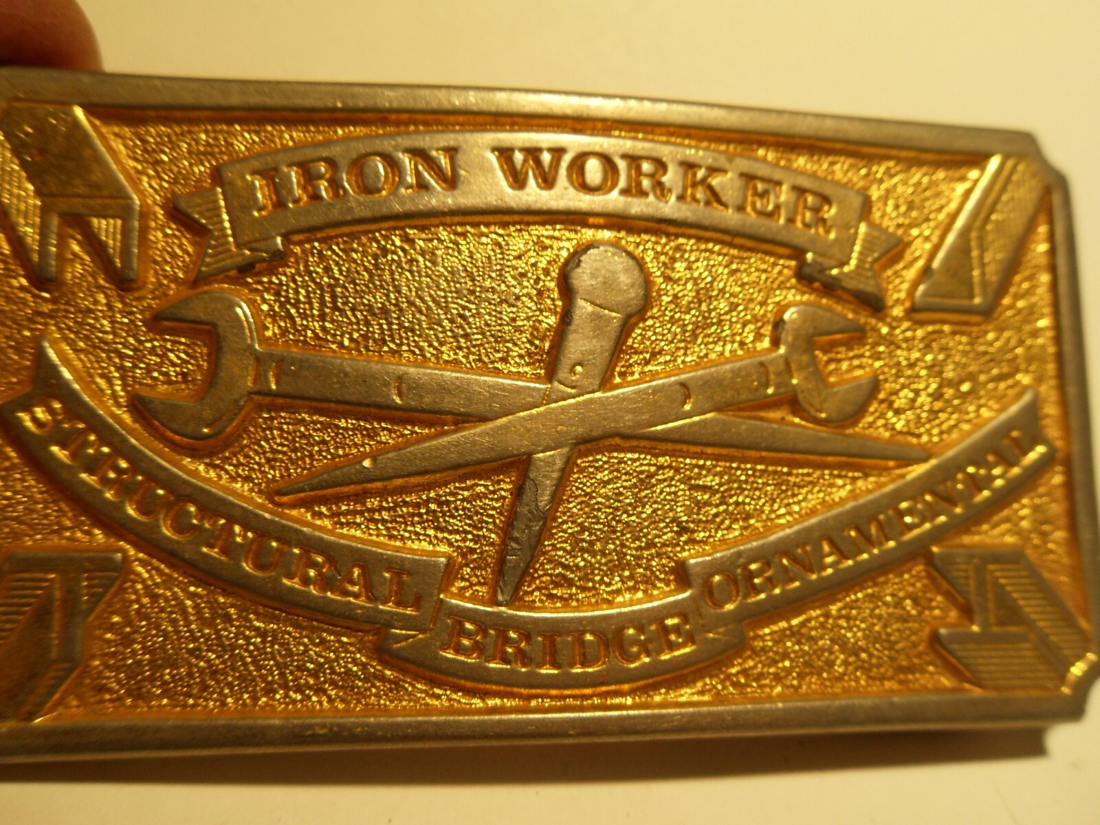 RARE Iron Worker Union Bridge Structural Ornamental 1… - Gem