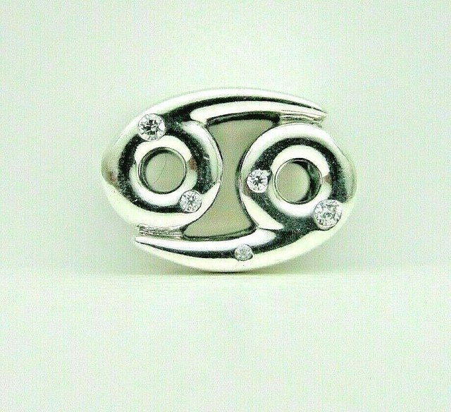 Authentic PANDORA #798434c01 Sparkling Cancer Zodiac Charm With Clear ...