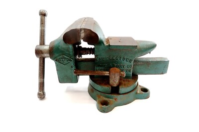 Vintage LITTLESTOWN No 112 Anvil Bench Vise with 3 1/2" Jaws & Swivel ...