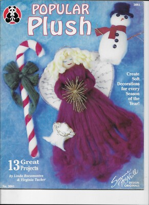Susan McNeill Popular Plush design craft book #3081 Holidays Christmas ...