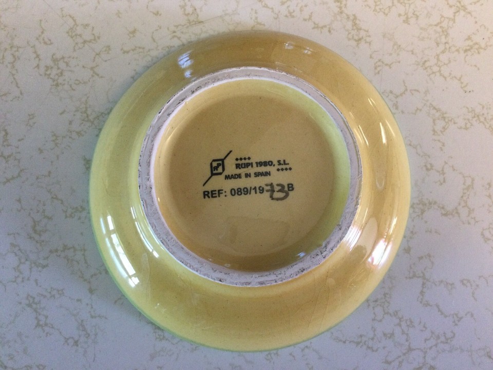 Rupi Vintage 1980 Garlic Grater Lemon Zester Plate Hand Painted Made in ...