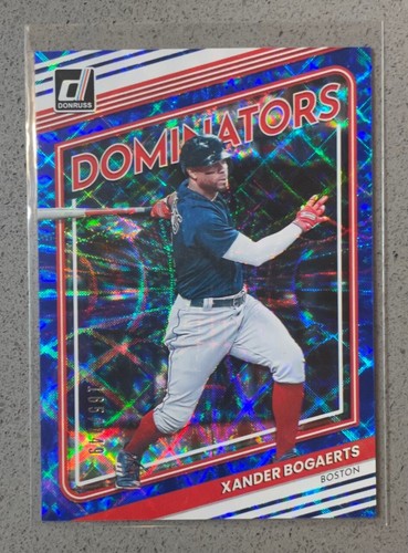 2022 Panini Donruss Baseball #D-5 Xander Bogaerts /249 Blue Dominators ...