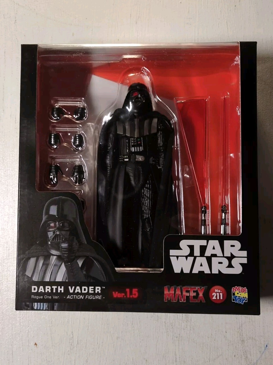 Mafex No.211 Darth Vader Ver. 1.5 Star Wars Rogue One Medicom Toy Action Figure