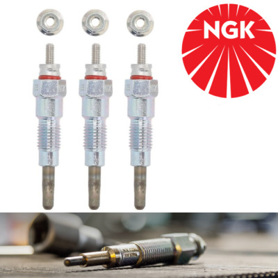 NGK Glow Plug - Y1021J - fits John Deere Gator, Yanmar 3 Cyl - 97627 x3 ...