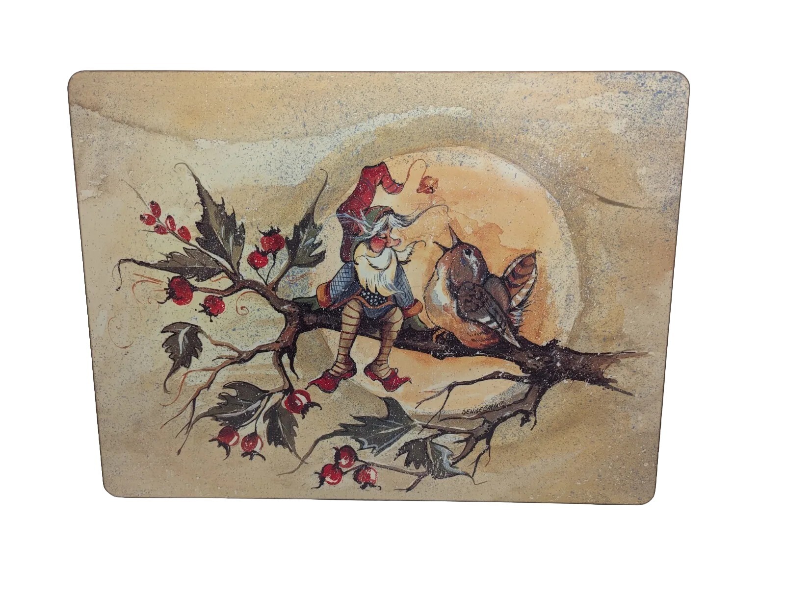 Denise Calla Christmas Placemat Songs Of The Season Neiman Marcus 2000 ...