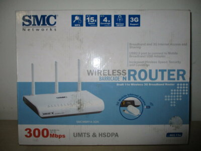 Router SMC 300 Mbps 802.11N/3G Intercabiabile Internet SMCWBR14-3GN | eBay