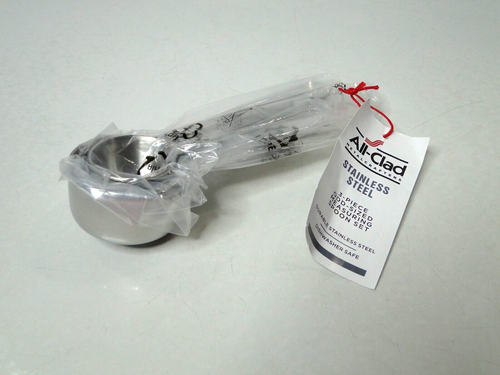 All-Clad Stainless-Steel 4 piece Measuring Spoon Flat Bottom Set New | eBay