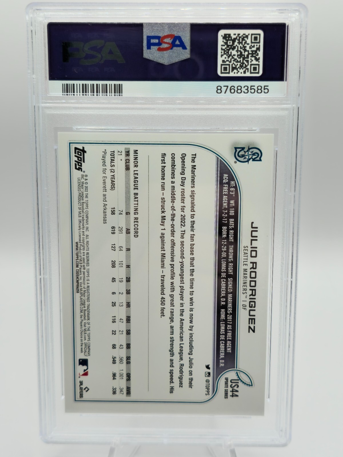 2022 Topps Update Series - Image Variation Julio Rodriguez #US44 ...