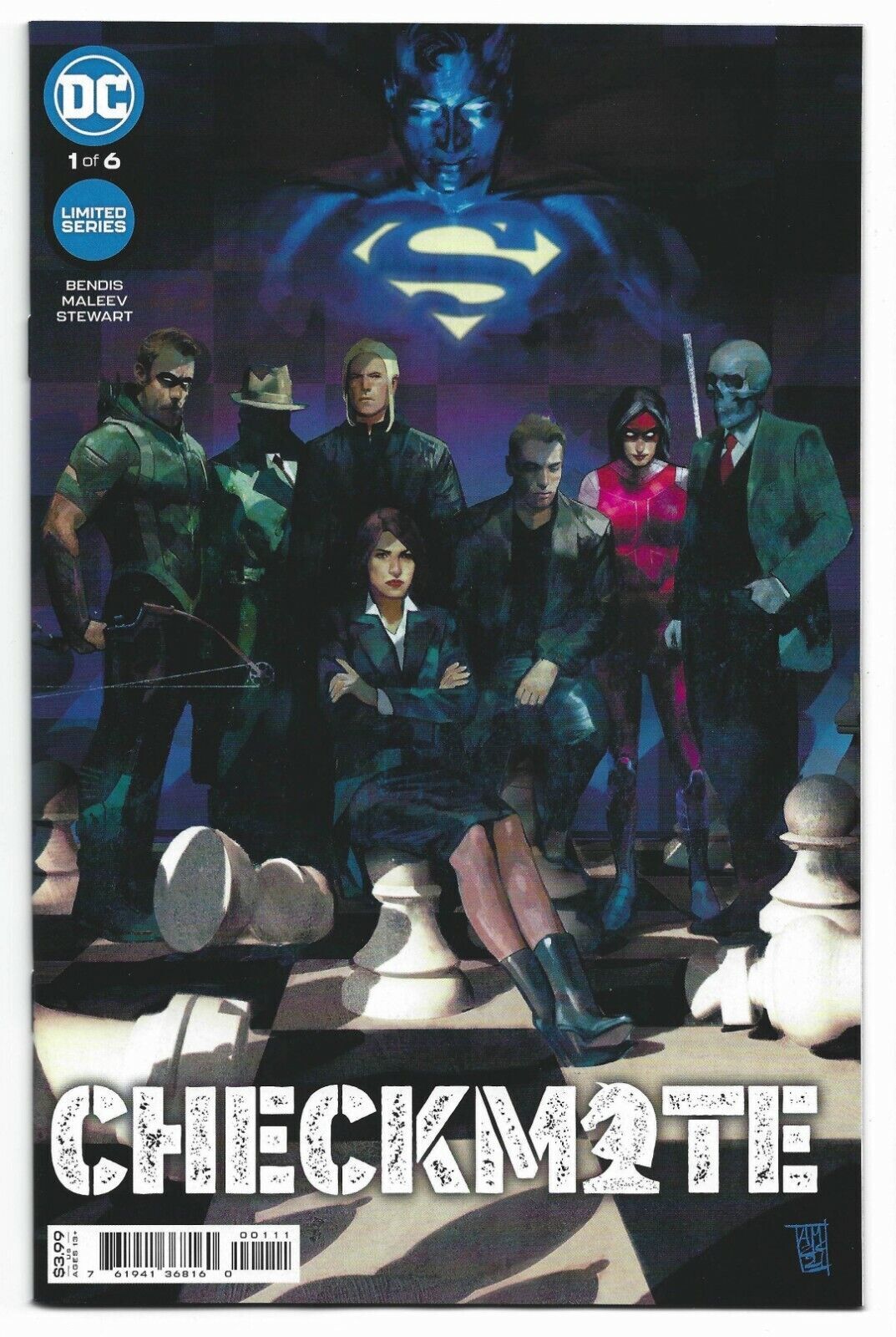 Checkmate #1 2021 Unread Alex Maleev Main Cover DC Comic Book Bendis ...