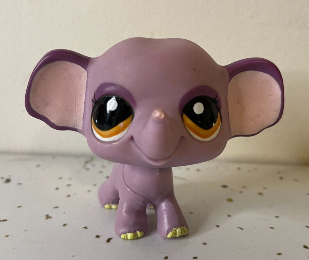 Littlest Pet Shop LPS #1086 Sassiest Elephant Purple Special Edition ...