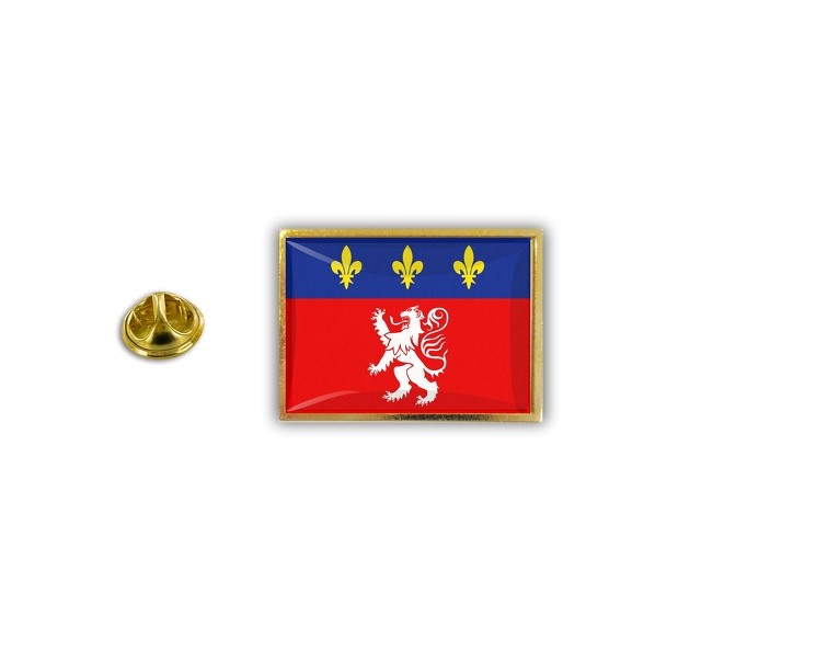 Pins Pin Badge Metal Epoxy With Butterfly Clip Flag France Lyon | eBay