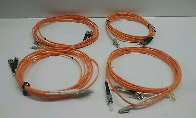 LOT OF 4 NEW OLD STOCK! XFS OPTICAL 2LC-2ST FIBER OPTIC PATCH CORDS ...