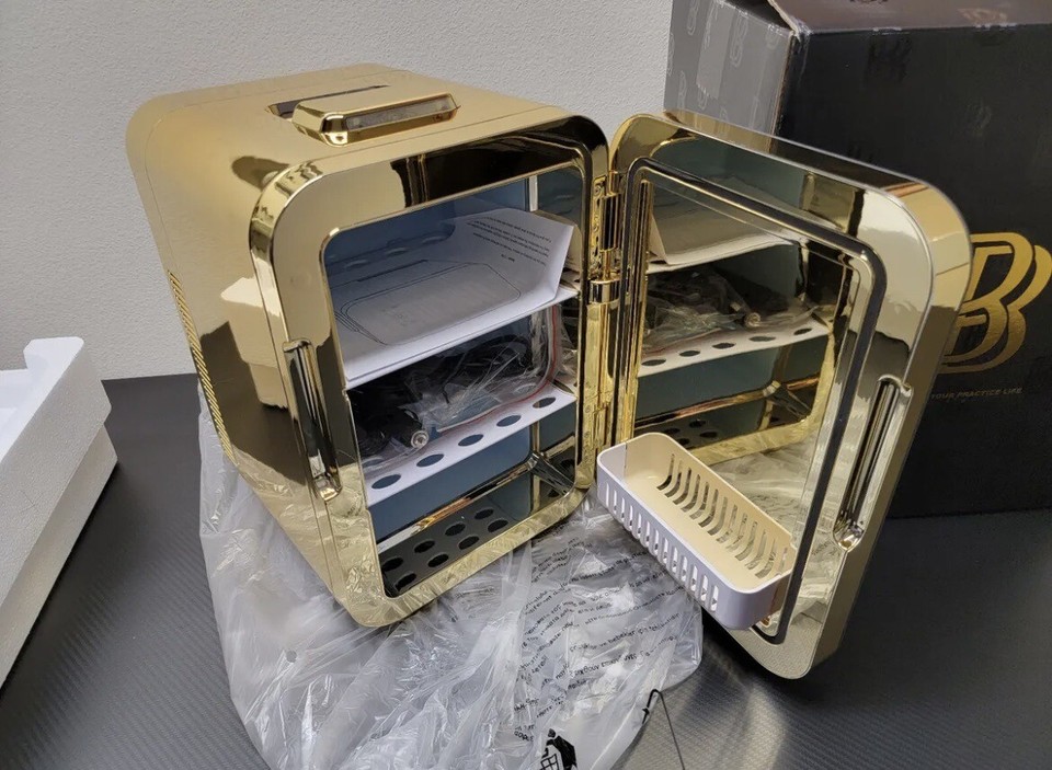 Ben Baller X NTWRK Gold Mini Fridge AMAZING SHOW PIECE RARE COLLECTION ...