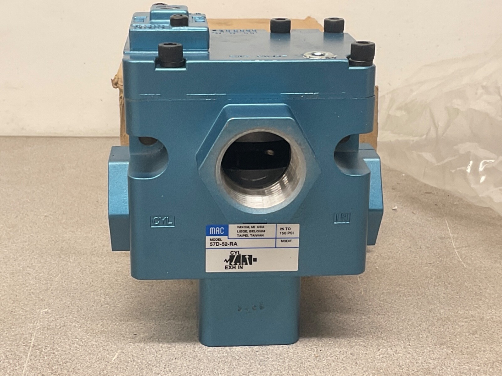 NEW MAC Valves 57D-52-RA Solenoid Valve; 20-150PSI | eBay