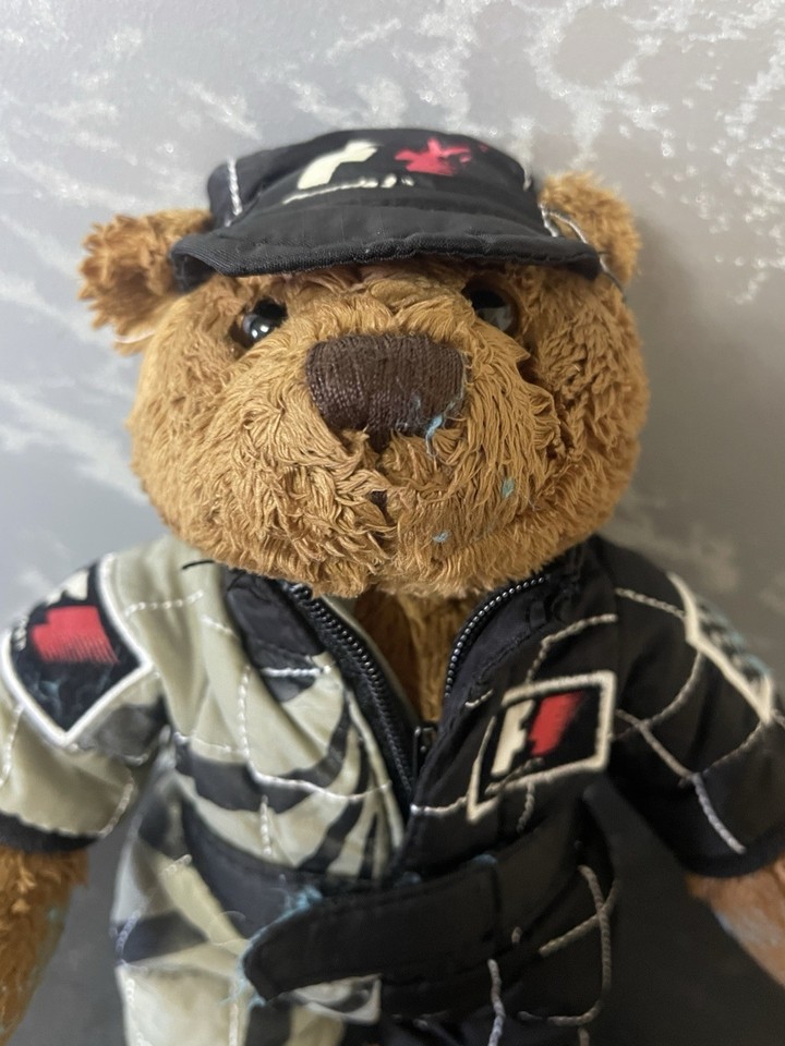 Official F1 Formula 1 Racing Mascot Teddy Bear 9" Plush Soft Toy Good ...