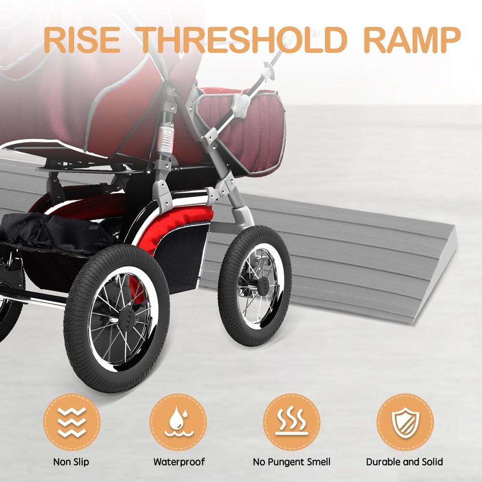 Threshold Ramps for Doorways Self-Adhesive Rubber Ramps for Door ...