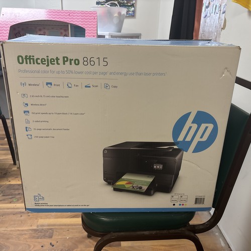 HP OfficeJet Pro 8615 e-All-in-One Inkjet Printer - Black (D7Z36A) for ...