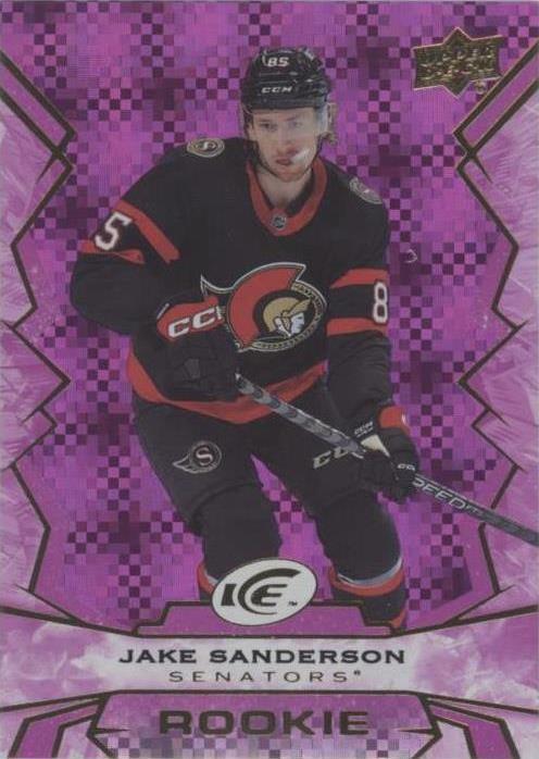 2022-23 Upper Deck Ice - Rookies Jake Sanderson #108 Purple (RC) for ...