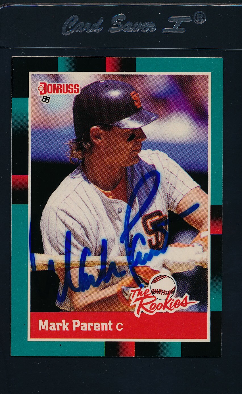 1988 Donruss Rookies #8 Mark Parent Padres Signed Auto *24604 | eBay