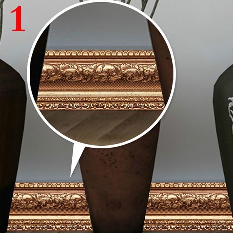 3D Self Adhesive Wall Skirting Border Stickers Vinyl Wallpaper ...