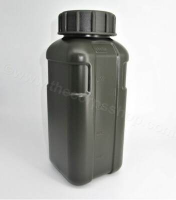 1L SQUARE ARMY WATER BOTTLE TACTICAL MILITARY DRINK FLASK BPA FREE | eBay