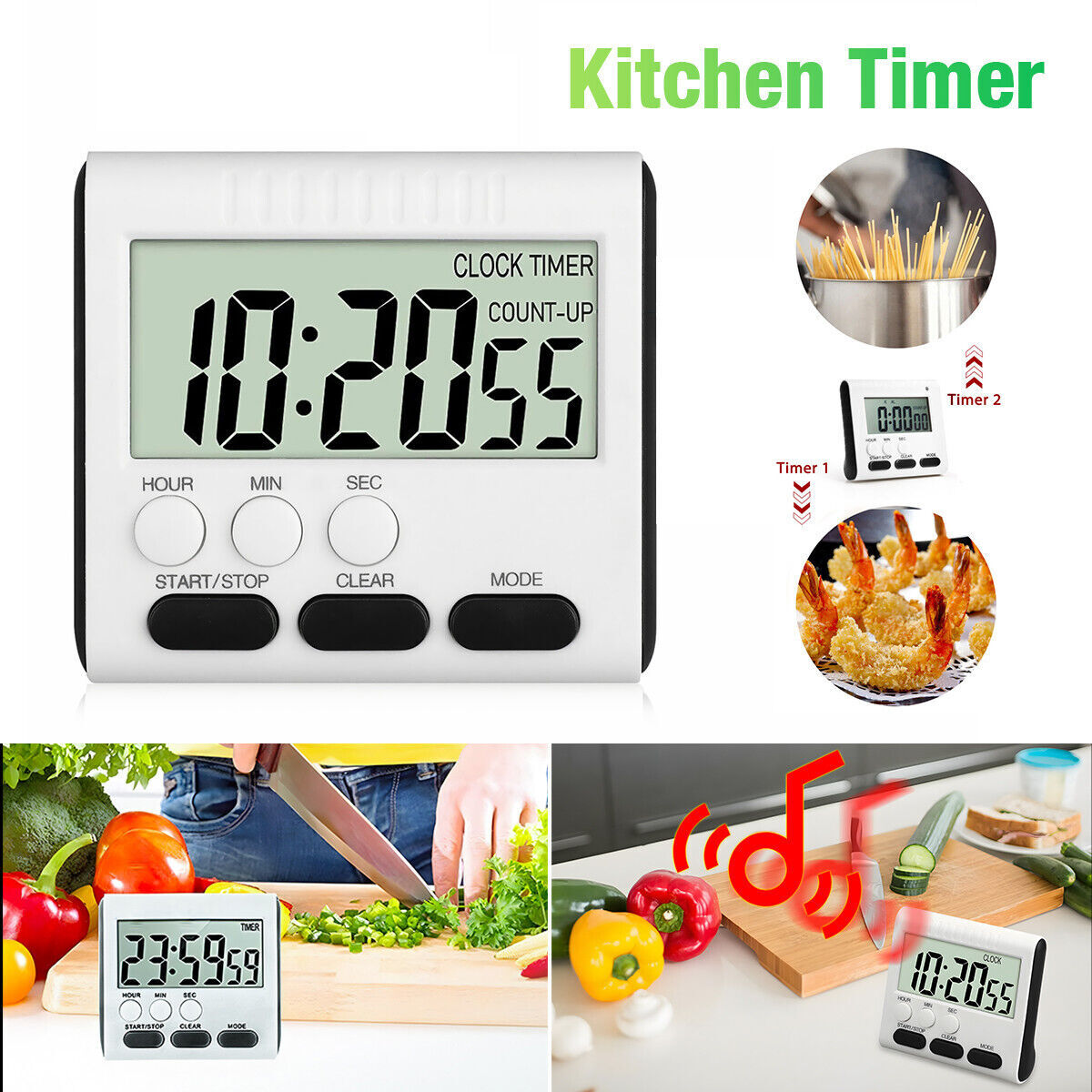 Magnetic Digital Kitchen Timer