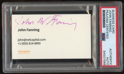 John Fanning signed autograph auto Founding Chairman CEO Napster PSA ...