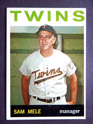 Sam Mele #54 Topps 1964 Baseball Card (Minnesota Twins)* | eBay
