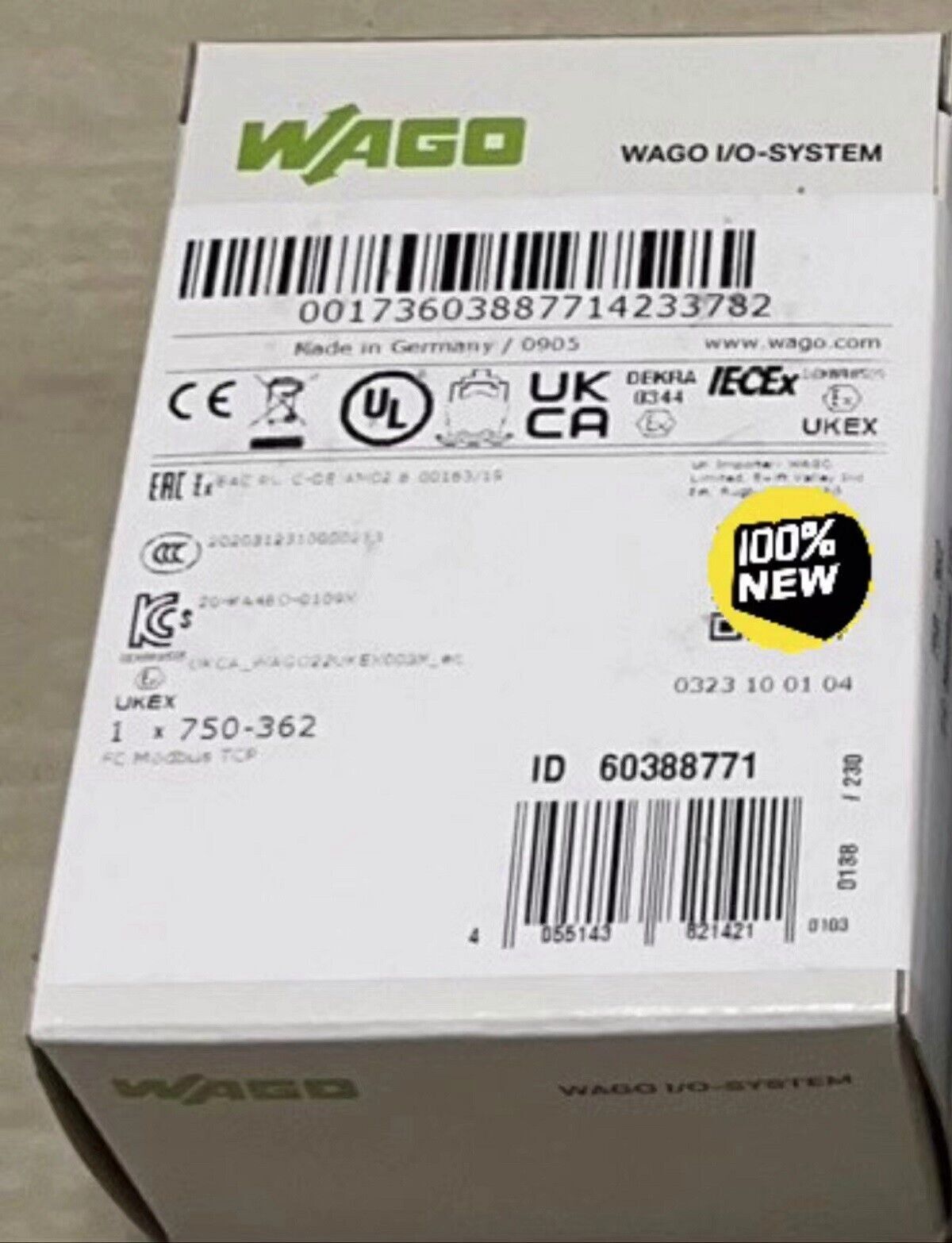 1PC New In Box WAGO 750-362 Buscoupler DeviceNet Module 750362 VIA DHL ...