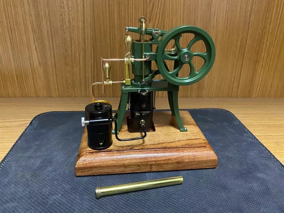 Mini Stirling Engine Green Brass Rider Ericsson Hot Air Pumping Engine ...