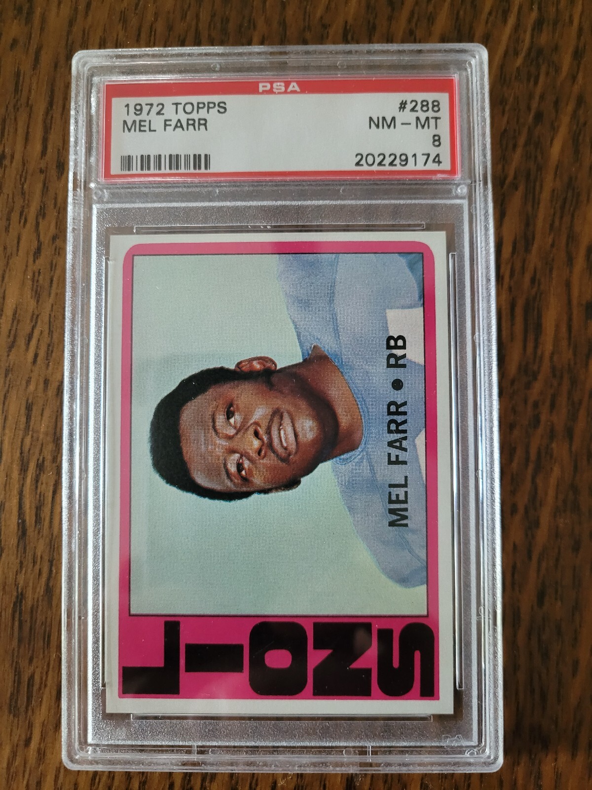 1972 Topps Football Card Mel Farr, High Number #288, PSA 8, NM-MT | eBay