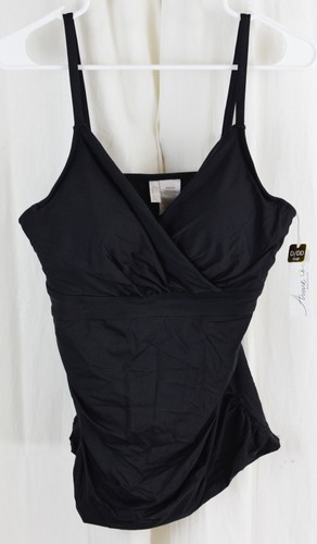 Sheer Essentials Women's Twist Front Underwire Tankini Swim Top Size ...