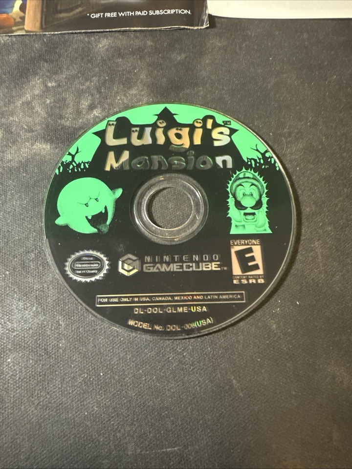 Luigi's Mansion (Nintendo Gamecube) GC CIB black label EX Condition ...