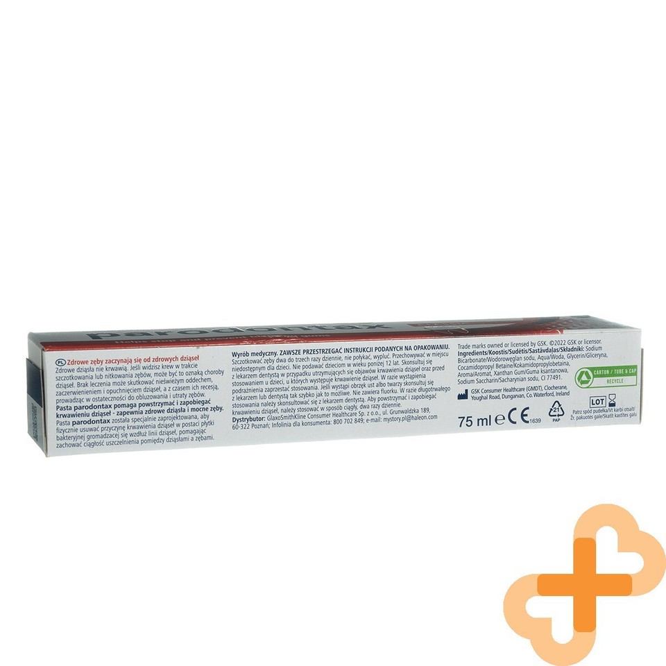 PARODONTAX CLASSIC Daily Toothpaste 75ml Helps to Stop Bleeding Gums ...