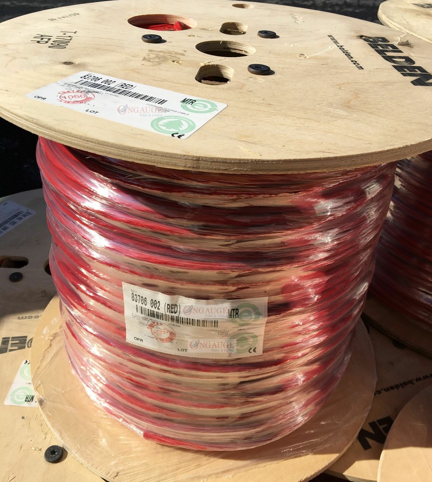 Belden 83706 002250 Cable 16/6 Shielded #16 Wire FEP Plenum High Temp ...