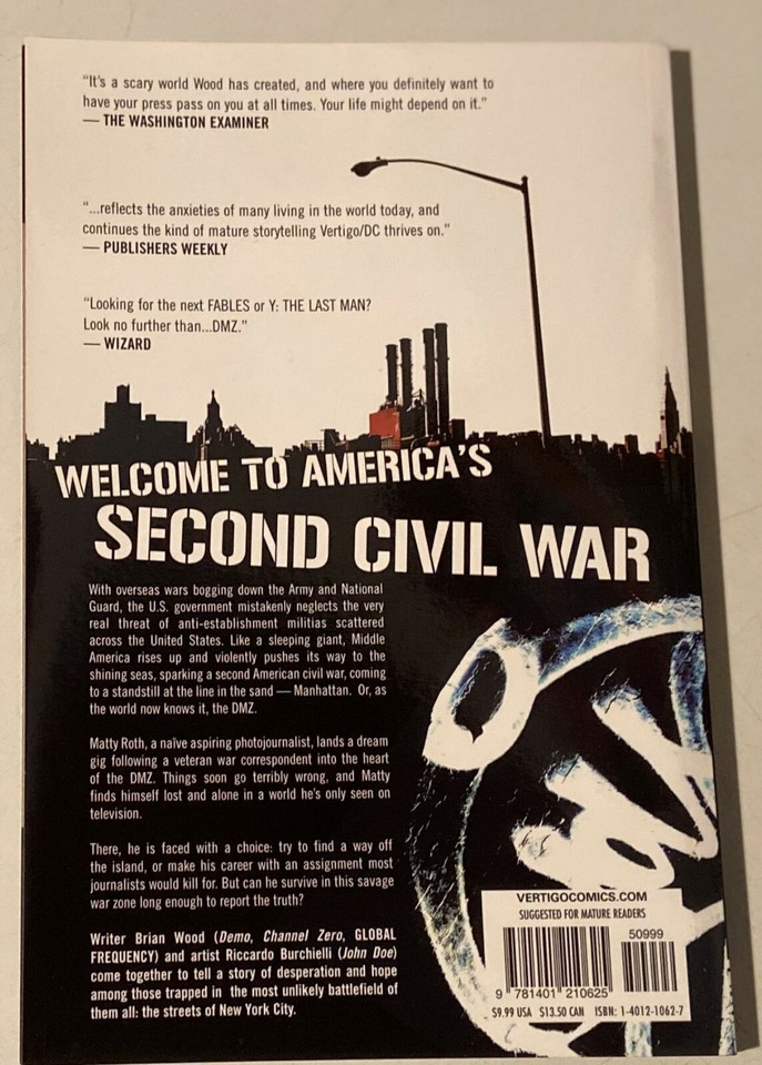 DMV On the Ground - Welcome to the 2nd Civil War - DC/VERTIGO trade ...