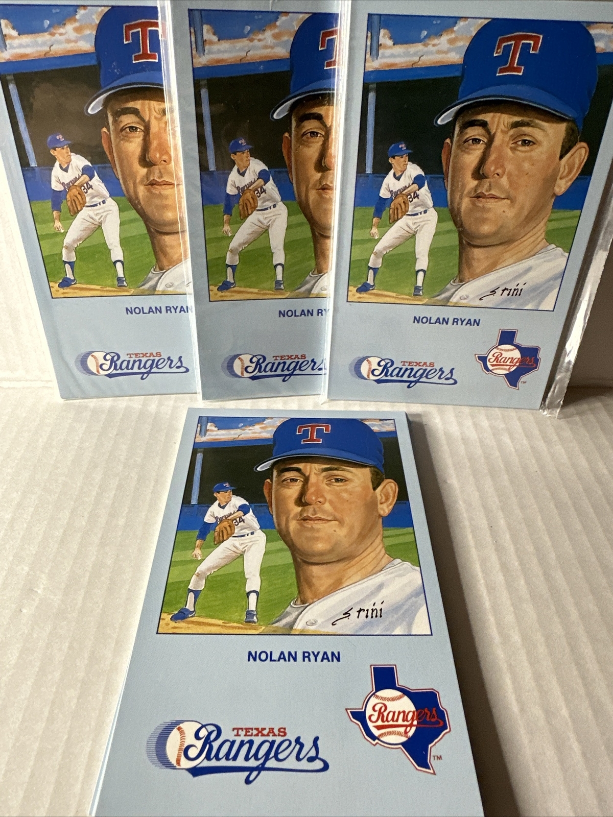 (12) Nolan Ryan POSTCARD SET ⚾️ Series 1 Limited Issue Art Cards By ...