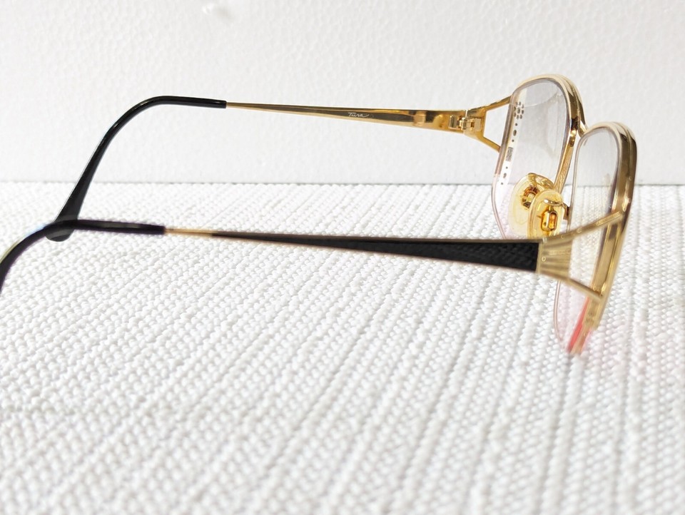 Tura Eyeglass Frames Model 465 Gold Half Frame | eBay