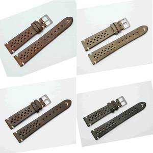 Fluco Hunter Racing Watch Strap: Vintage: Brown, Beige Dark Brown or ...